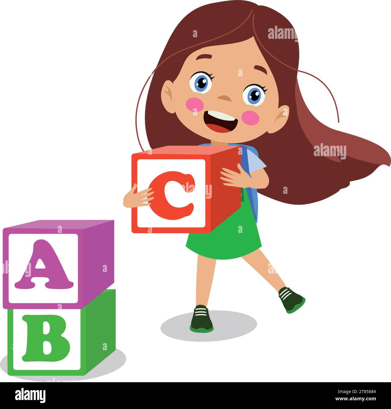 Abc red cubes Stock Vector Images - Alamy