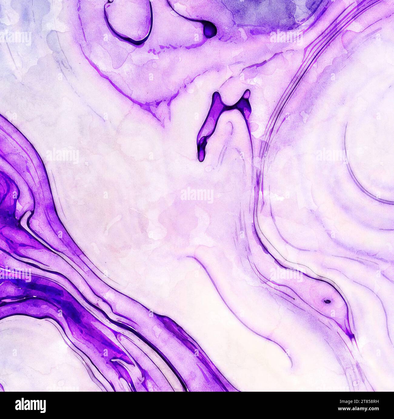 Beautiful abstraction of liquid paints in slow blending flow mixing ...