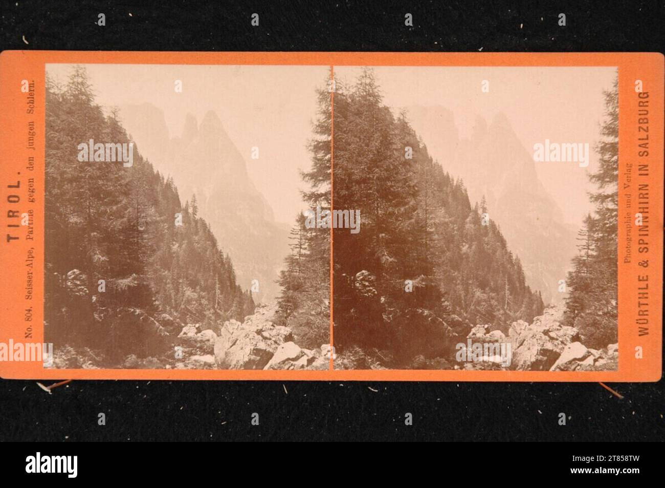 Friedrich Würthle Tyrol, Seisser-Alpe, Parthie against the young ...