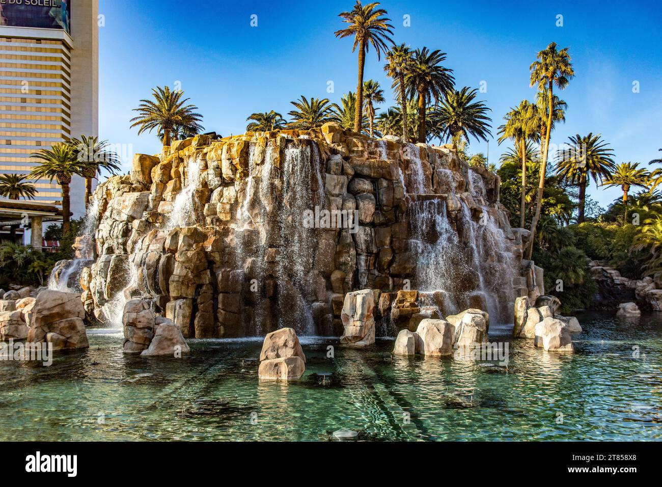 Las Vegas; USA; January 19, 2023: The lake and the famous and ...