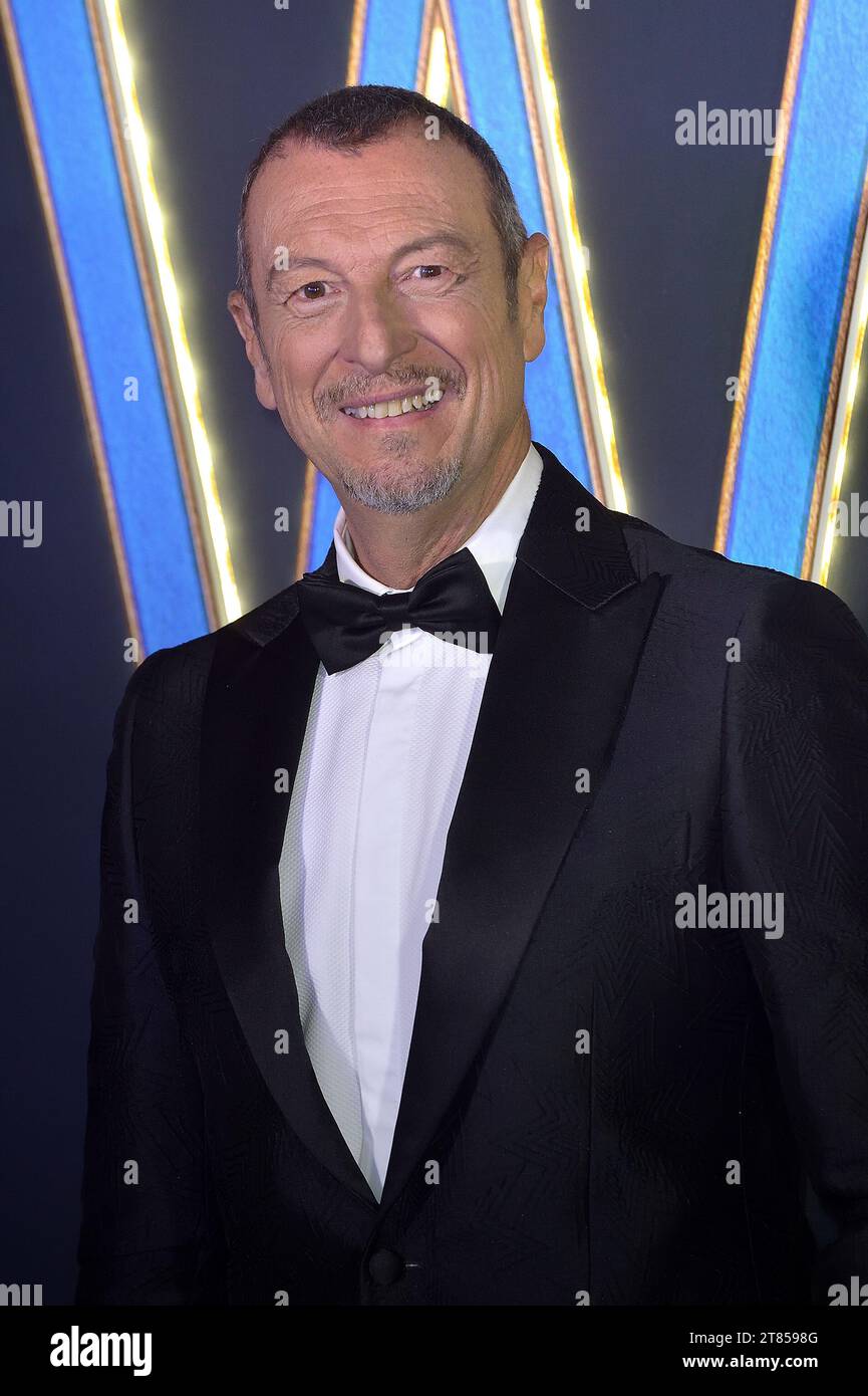 Rome, Italy. 17th Nov, 2023. ROME, ITALY - NOVEMBER 17: Amadeus and ...