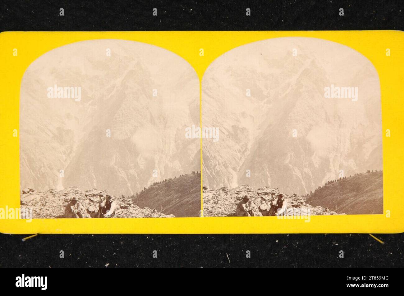 Pierre Eleonor Ernest Lamy The Ortler, seen from the height of the ...