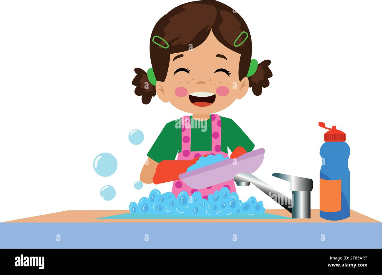 Dirty dishes house Stock Vector Images - Alamy