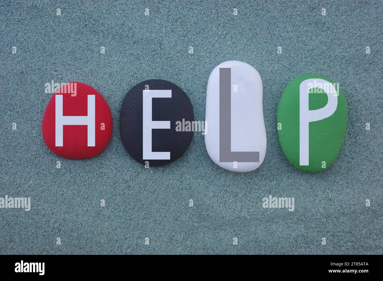 Help Palestine, conceptual message composed with hand painted national ...