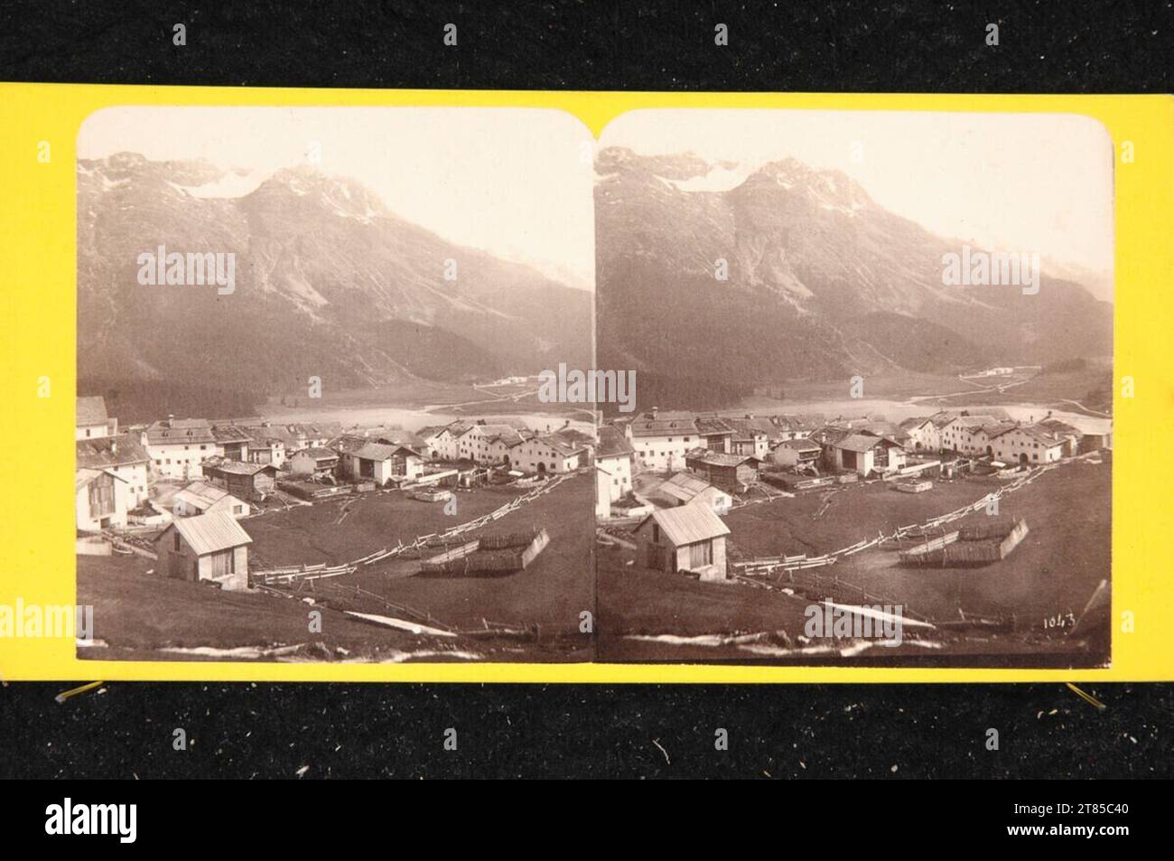 Jacques Joseph Athanase Clouzard Panorama of St. Moritz, Bäder and Piz ...