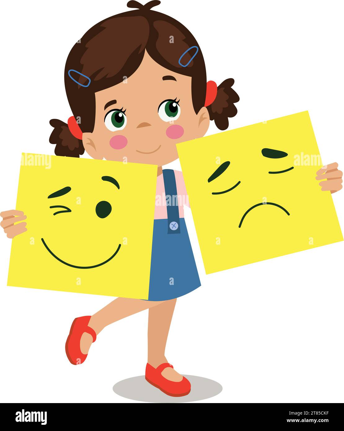 Sad happy people group Stock Vector Images - Alamy