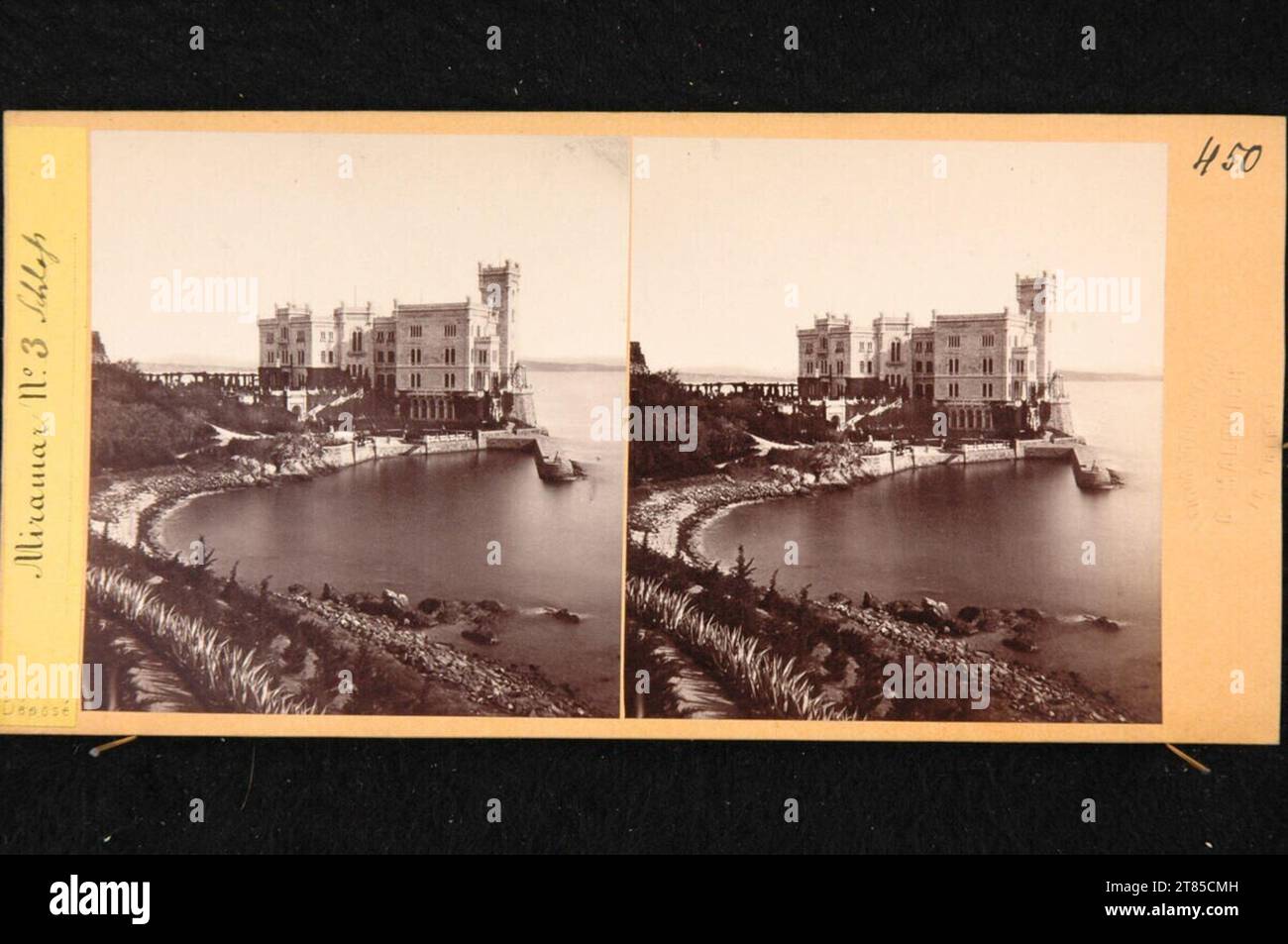 Joseph Malovich Miramare at Trieste, built in 1856-1860: total. Albumin ...