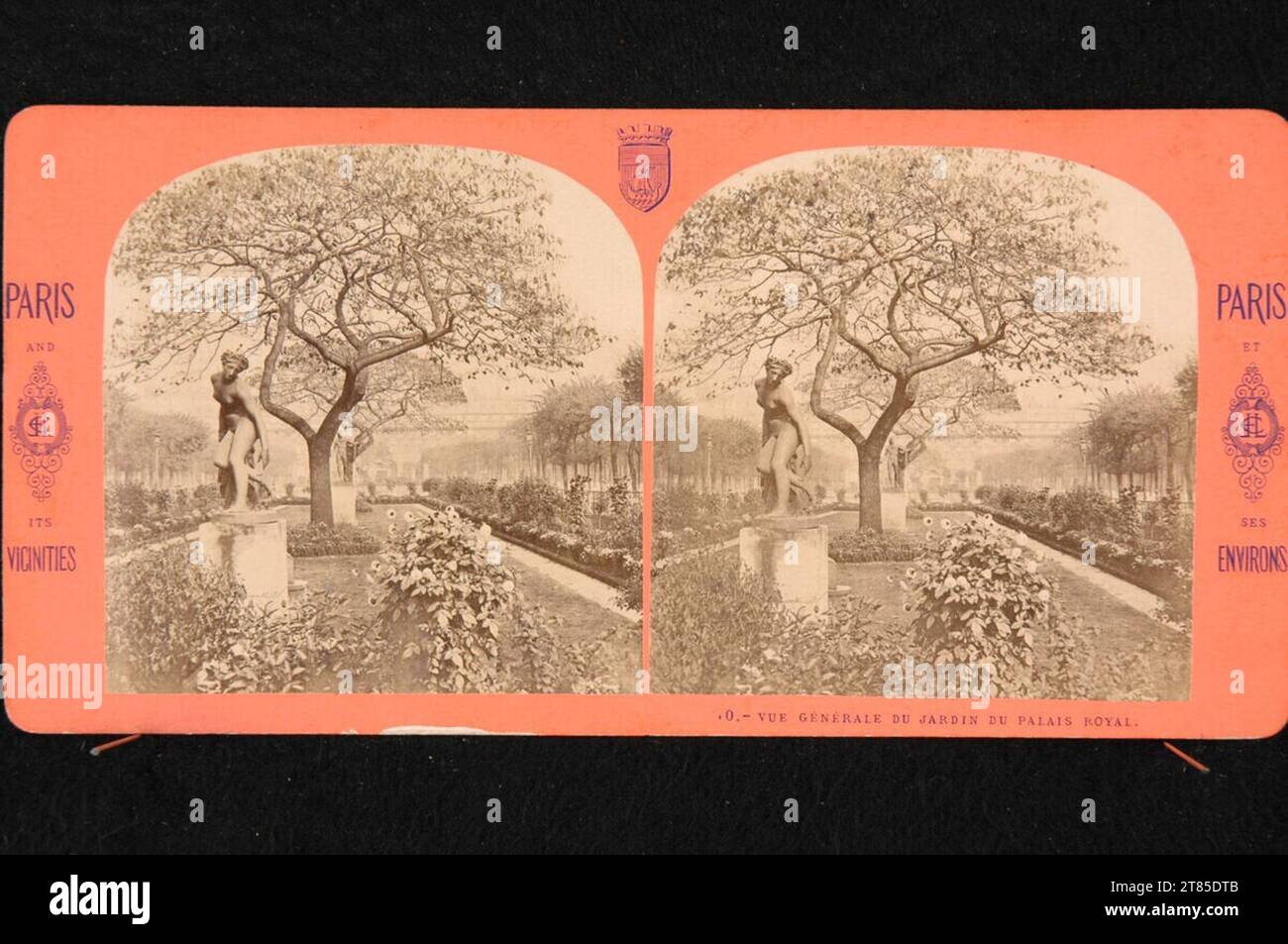 Léon & Lévy Blick axis on the castle in the garden of Versailles ...