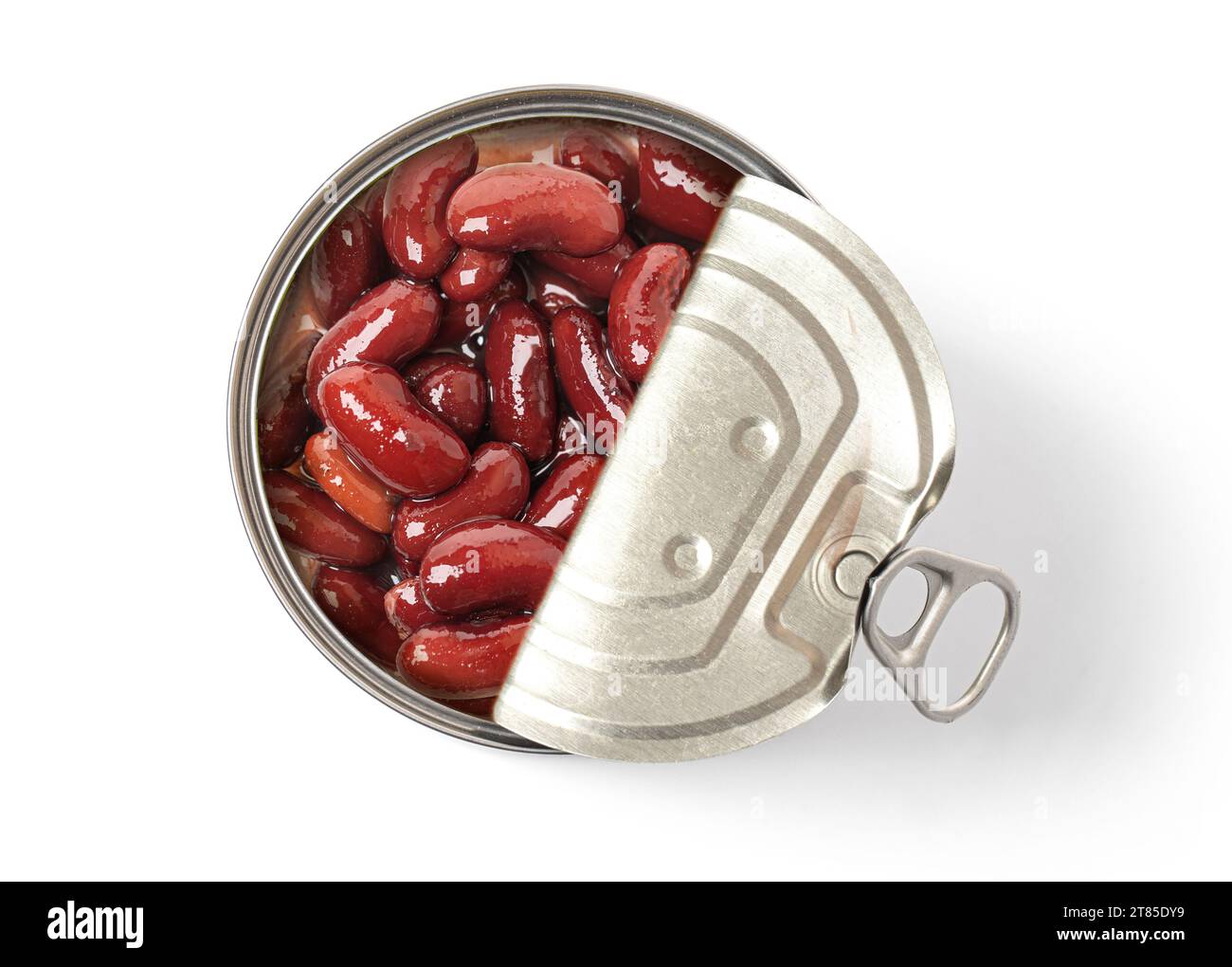 Canned beans canned isolated on white background., Green peas in a can ...