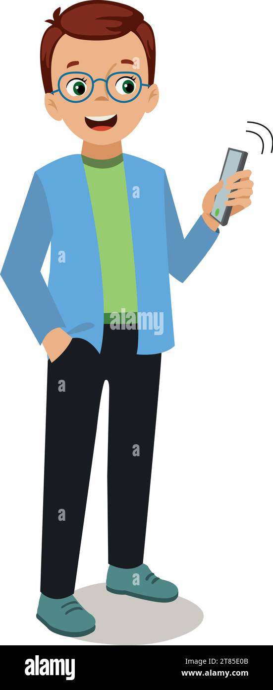 Man text messaging Stock Vector Images - Alamy