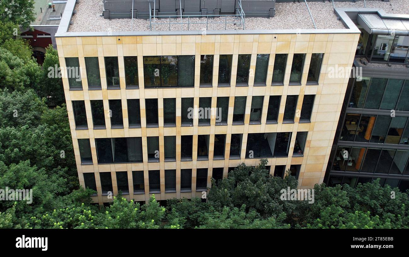 Office building with aluminum composite panels. Facade wall made of ...