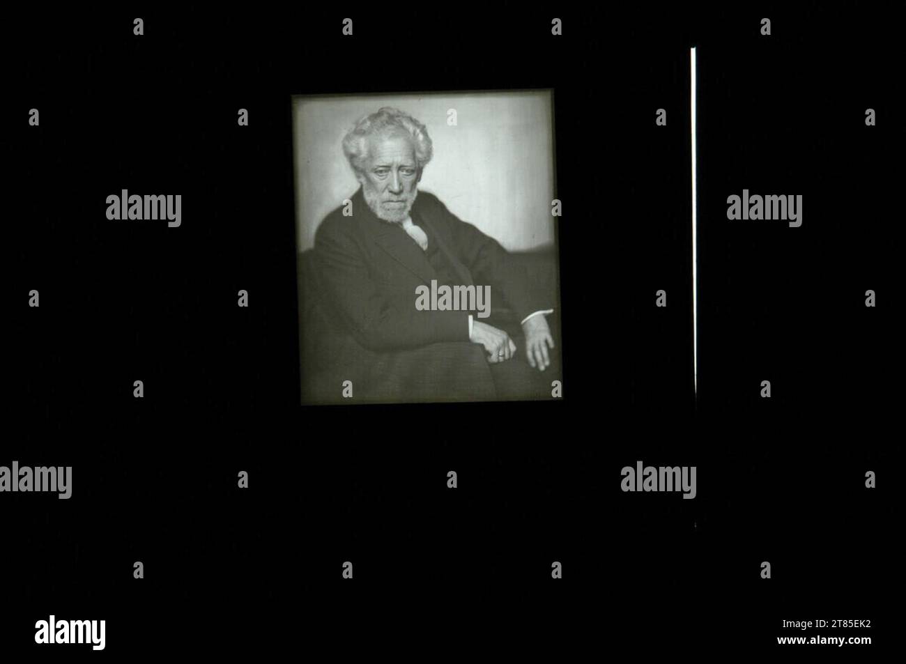 Rudolf Koppitz Men's portrait. Glass diapositive Stock Photo - Alamy