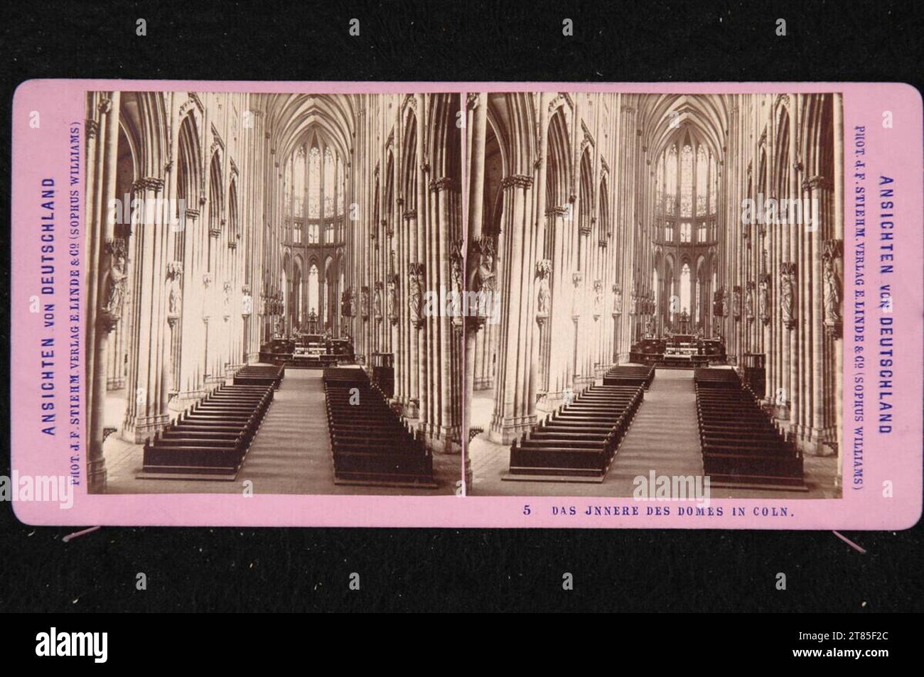 Johann Friedrich Stiehm View through the inside of the Cologne ...