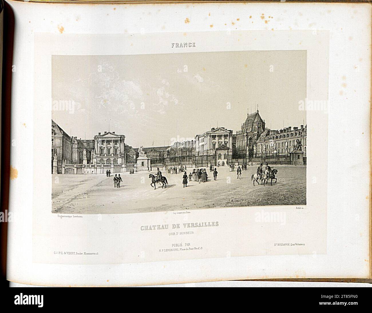 Noël-Marie Paymal Lerebours Chateau de Versailles, court of honor ...