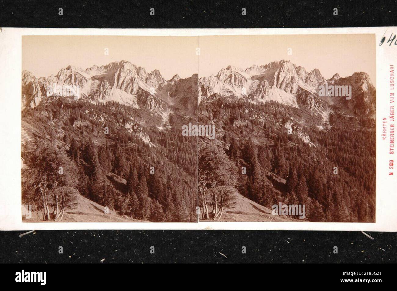 Alois Beer (ab 1883) Carinthia, Steinerner hunter from Luschari ...