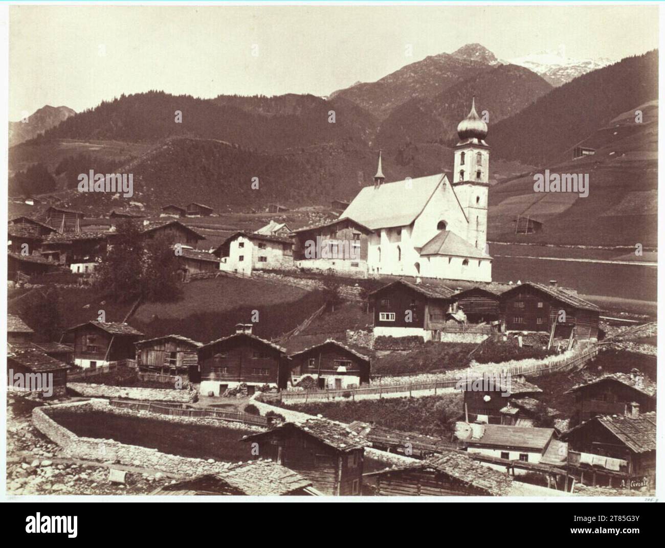 Aimé Civiale L'Eglise's disentis. Albumin paper according to waxed ...