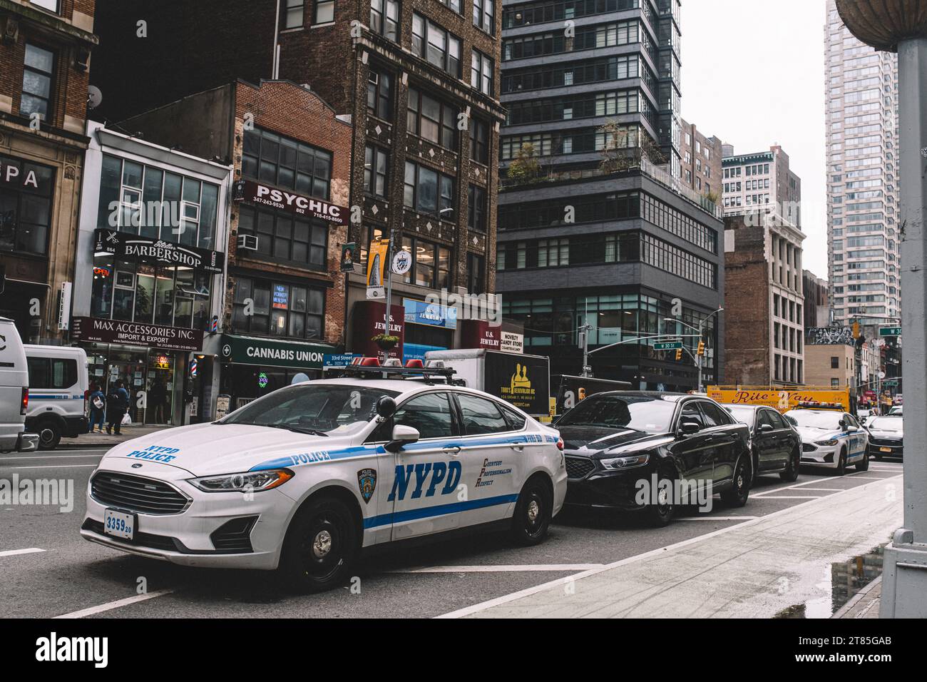 Police cars (NYPD) on the streets of New York City Stock Photo - Alamy