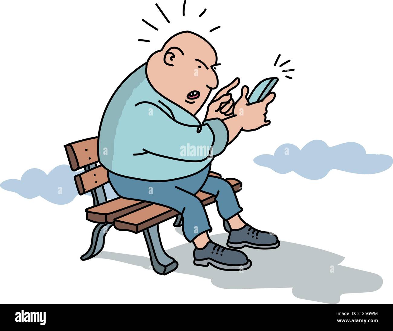 Angry woman laptop Cut Out Stock Images & Pictures - Alamy