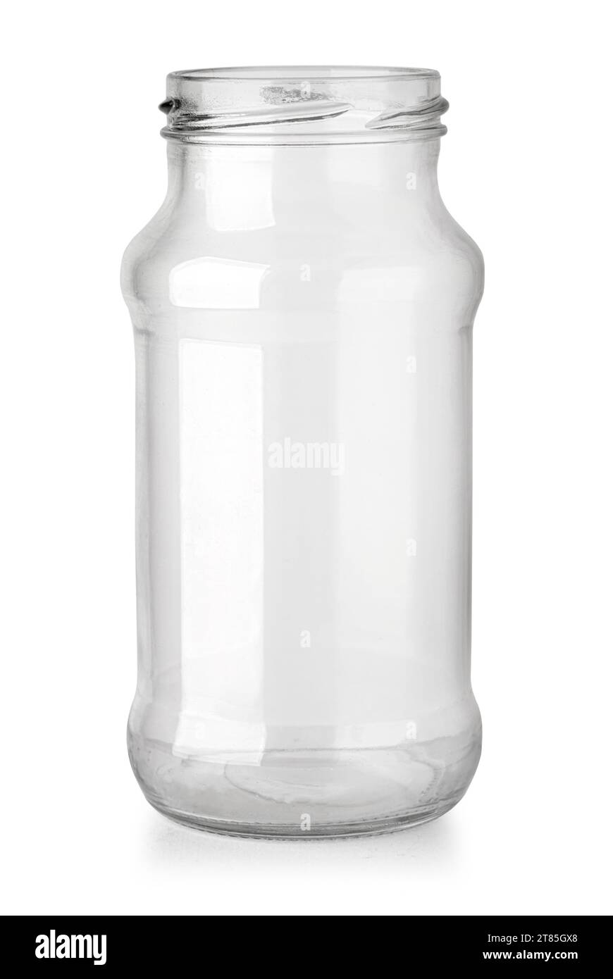Glass jar isolated on white background with clipping path Stock Photo ...
