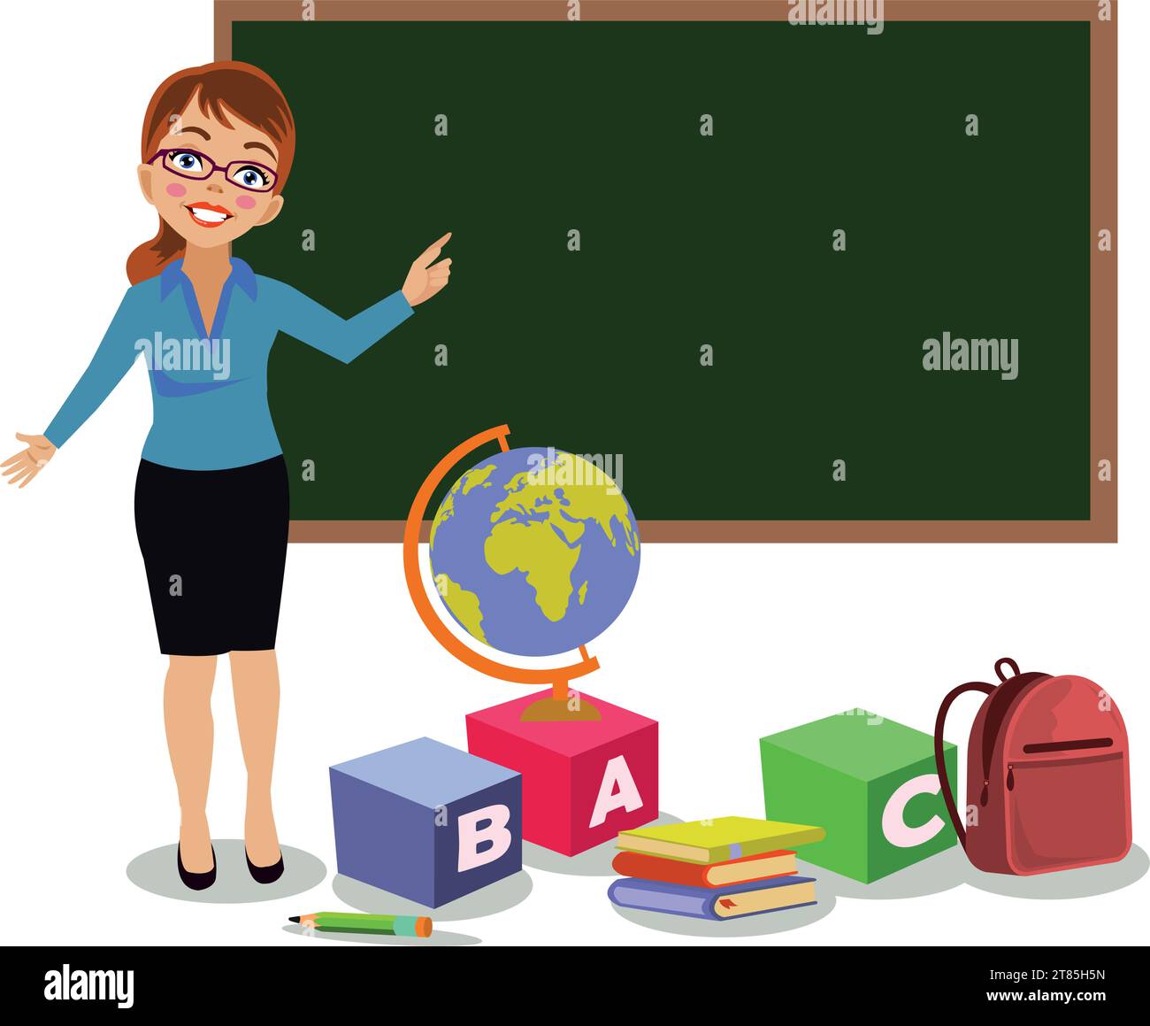 Teaching front of classroom Cut Out Stock Images & Pictures - Alamy