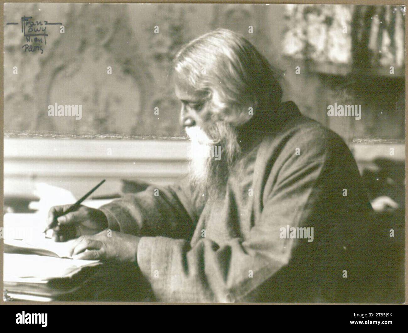 Franz Löwy Rabindranath Tagore. Silver gelatin paper, on the box box ...
