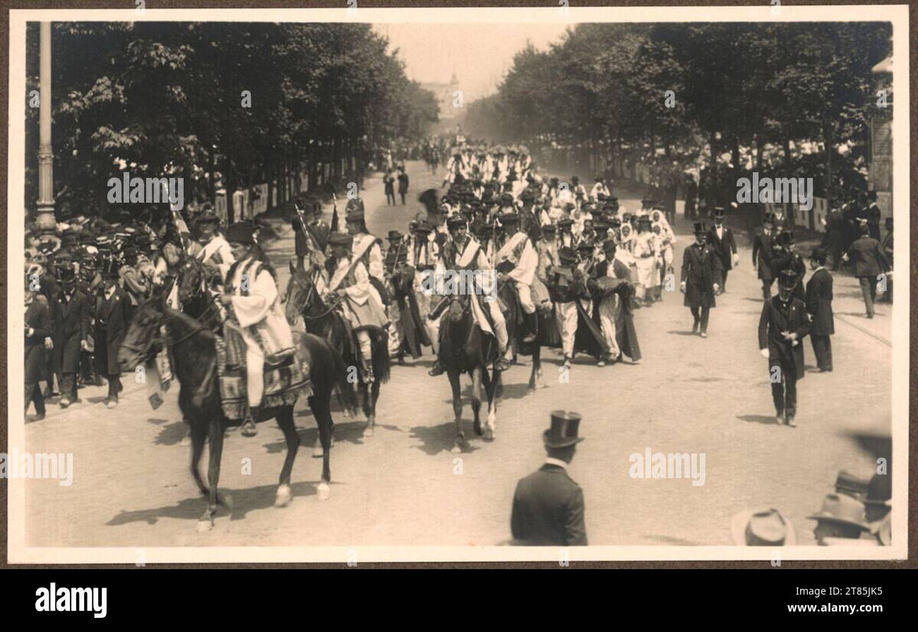 Josef Löwy Kaiser homage to the vienna 1908: Galitien, Mazuren. Silver ...