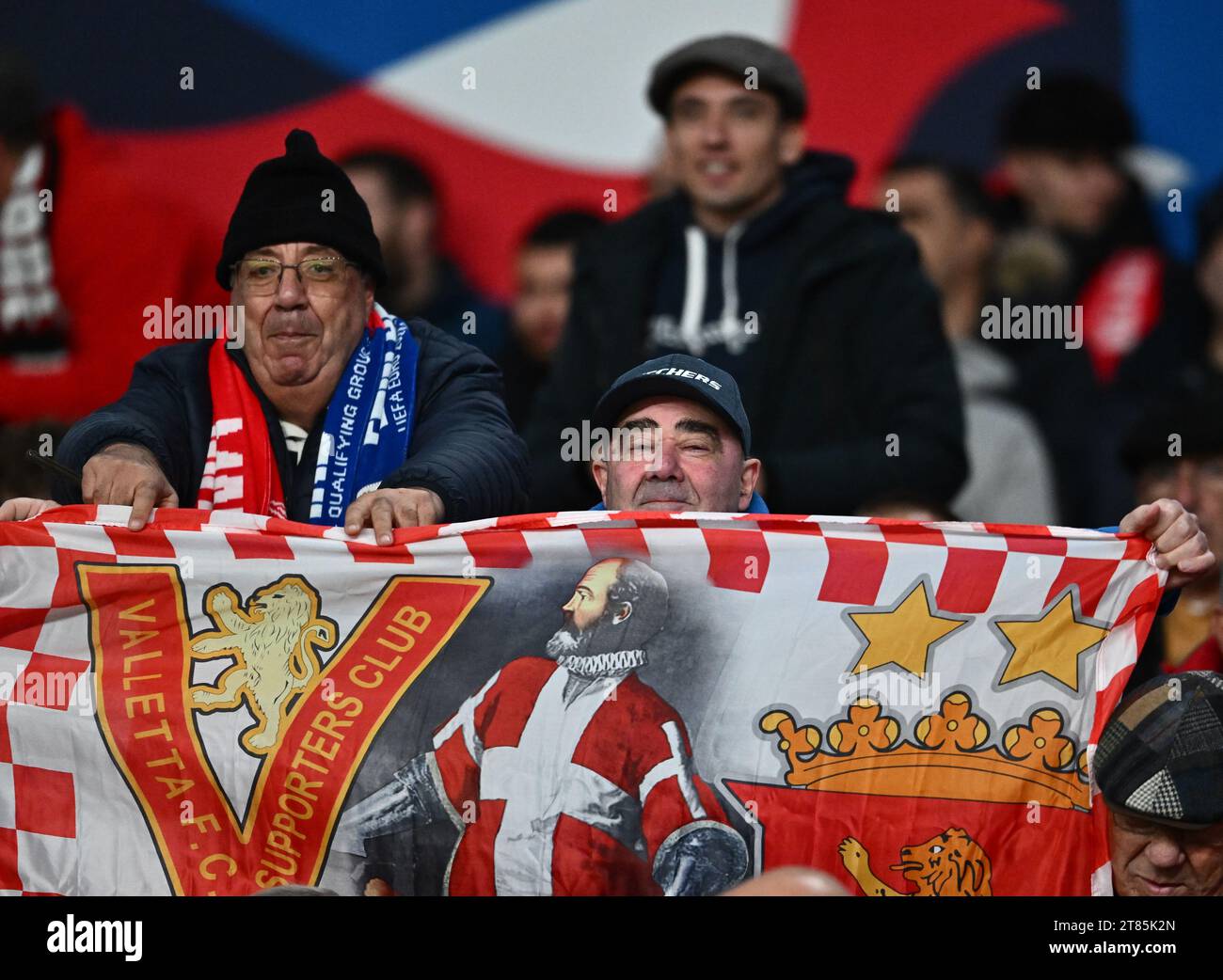 LONDON, ENGLAND - November 17: Fans of Malta during the UEFA EURO 2024 ...