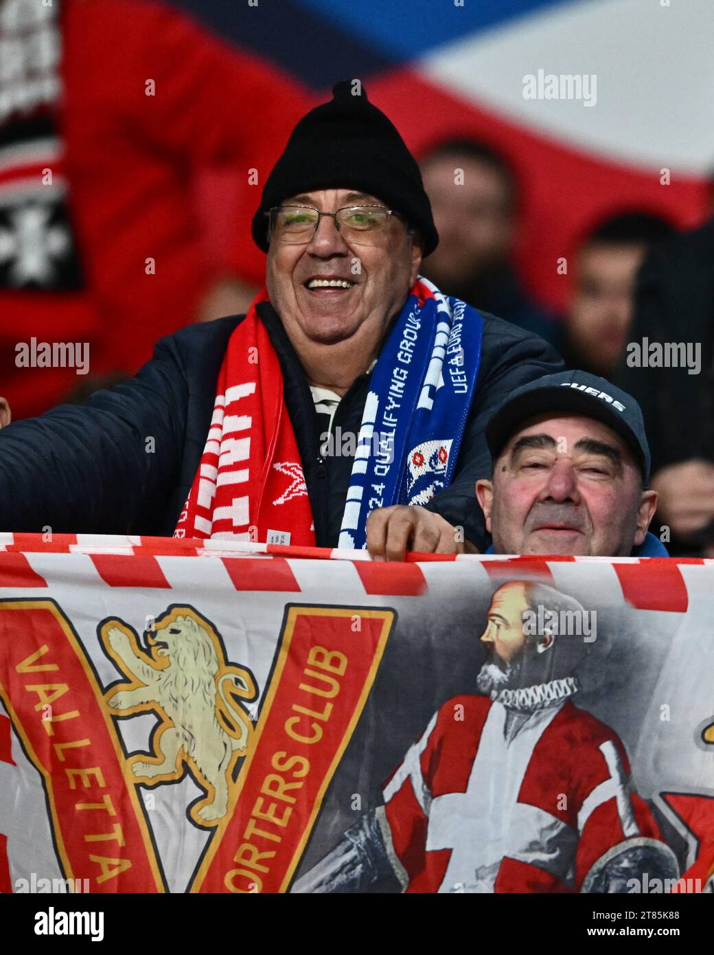 LONDON, ENGLAND - November 17: Fans of Malta during the UEFA EURO 2024 ...