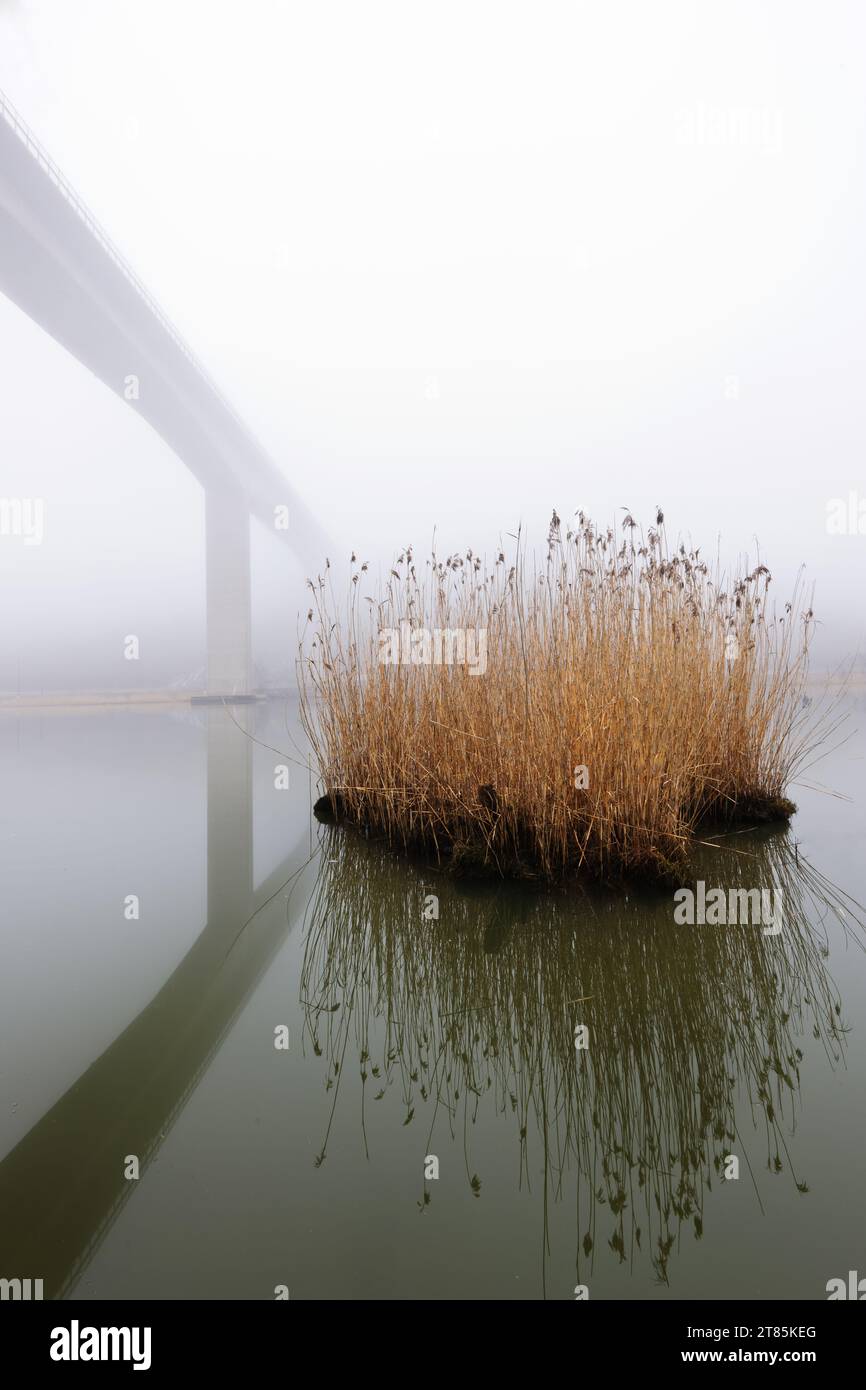 River bridge reflection hi-res stock photography and images - Alamy