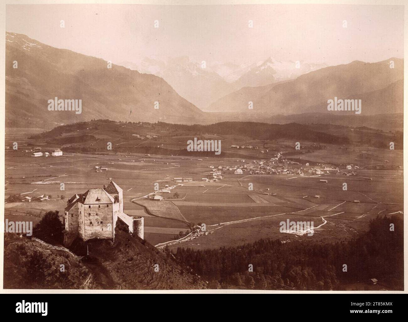 Friedrich Würthle Saalfelden against the Tauern from the Klause ...