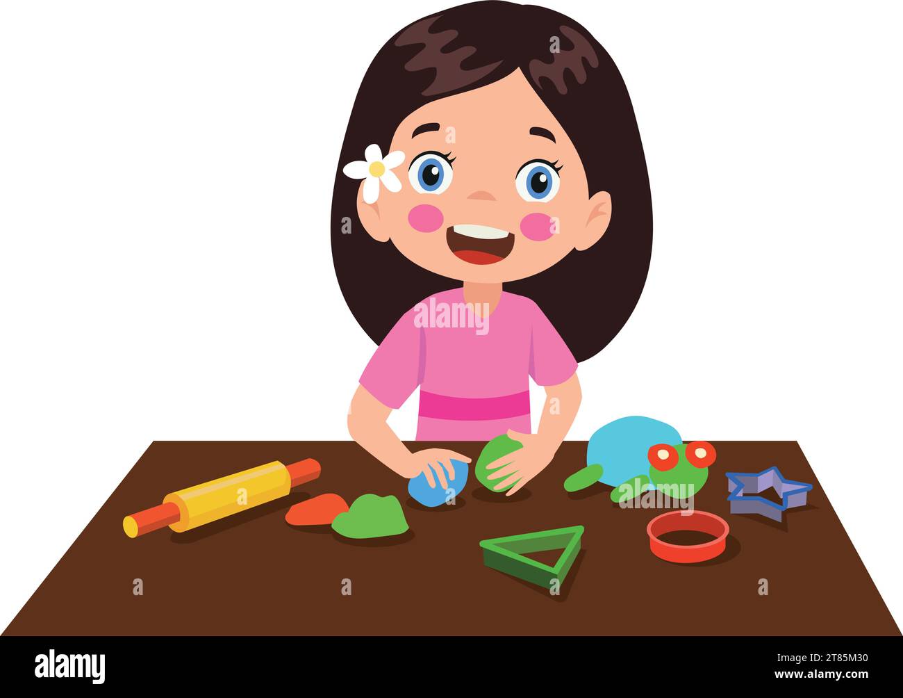 Figure of clay Stock Vector Images - Alamy