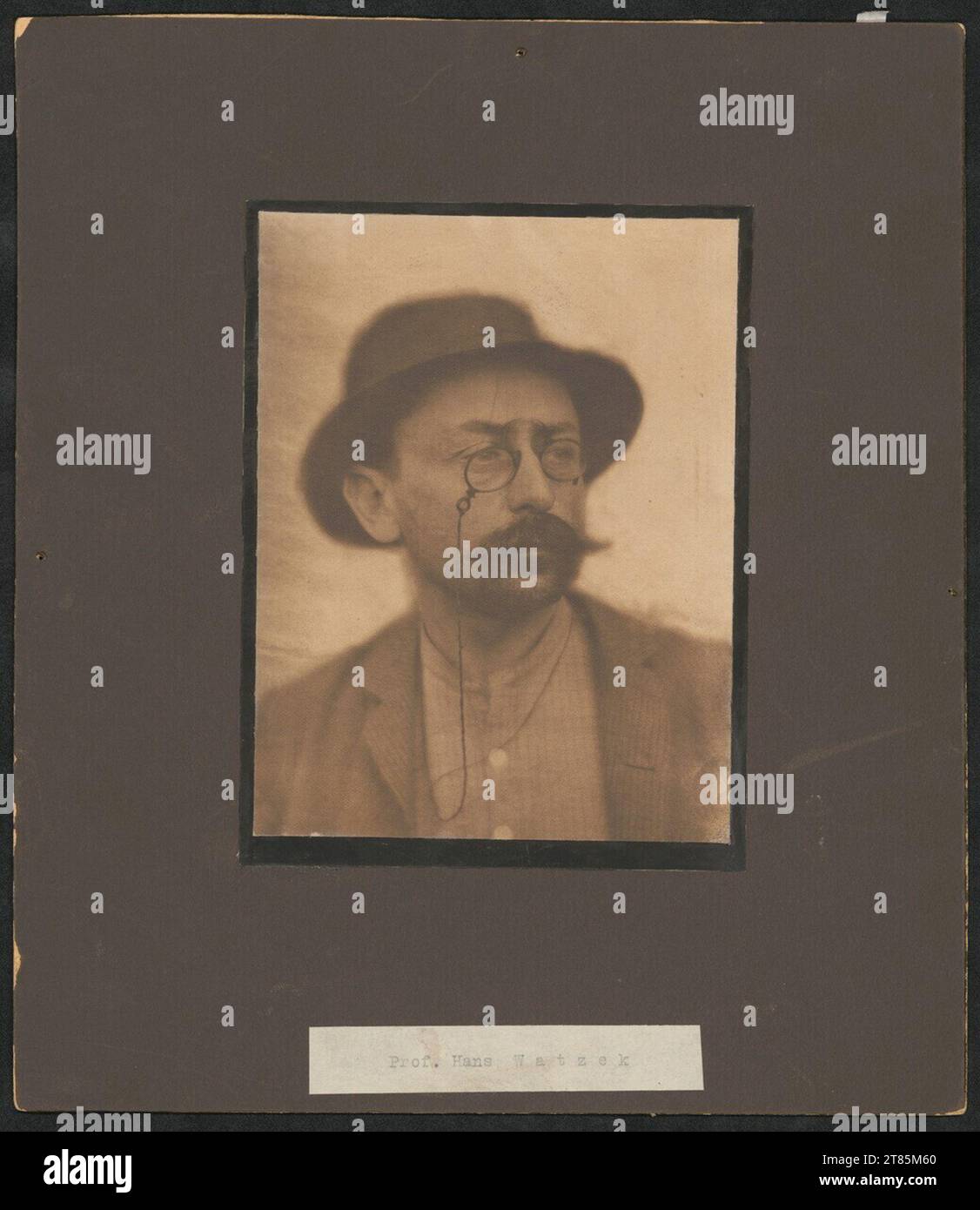 Ludwig David Hans Watzek. Platinotype, photo on two orders (paper and ...