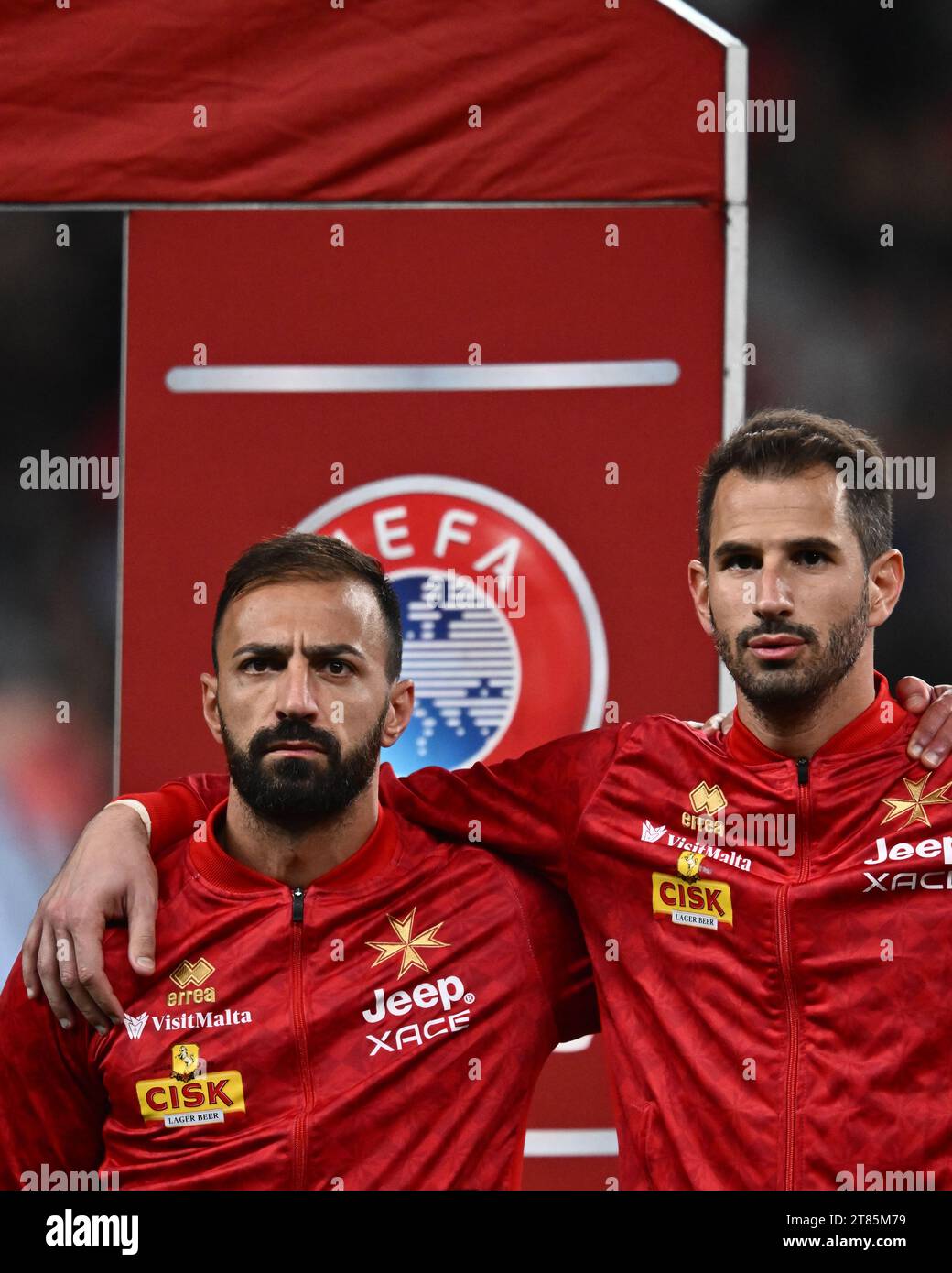 LONDON, ENGLAND - November 17: Steve Borg, Henry Bonello of Malta ...