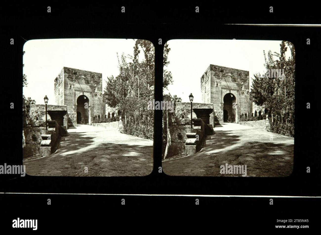 George Washington Wilson Gate of justice; Alhambra, Spain ...