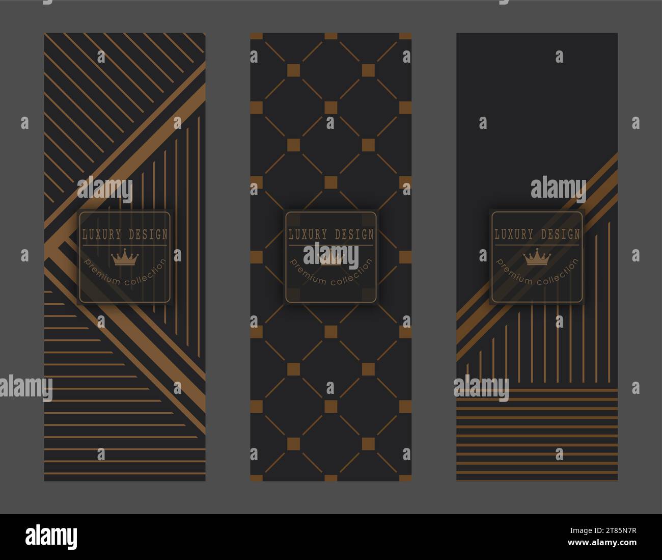 Premium pattern on a dark background. Exclusive luxury template for ...
