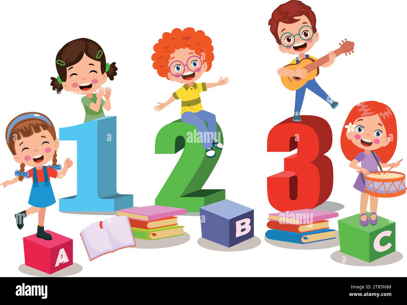 123 numbers Stock Vector Images - Alamy