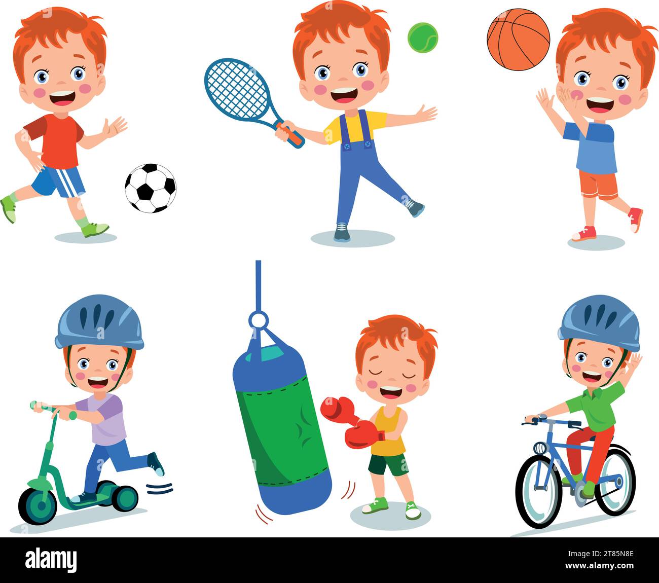 Different activities Cut Out Stock Images & Pictures - Alamy