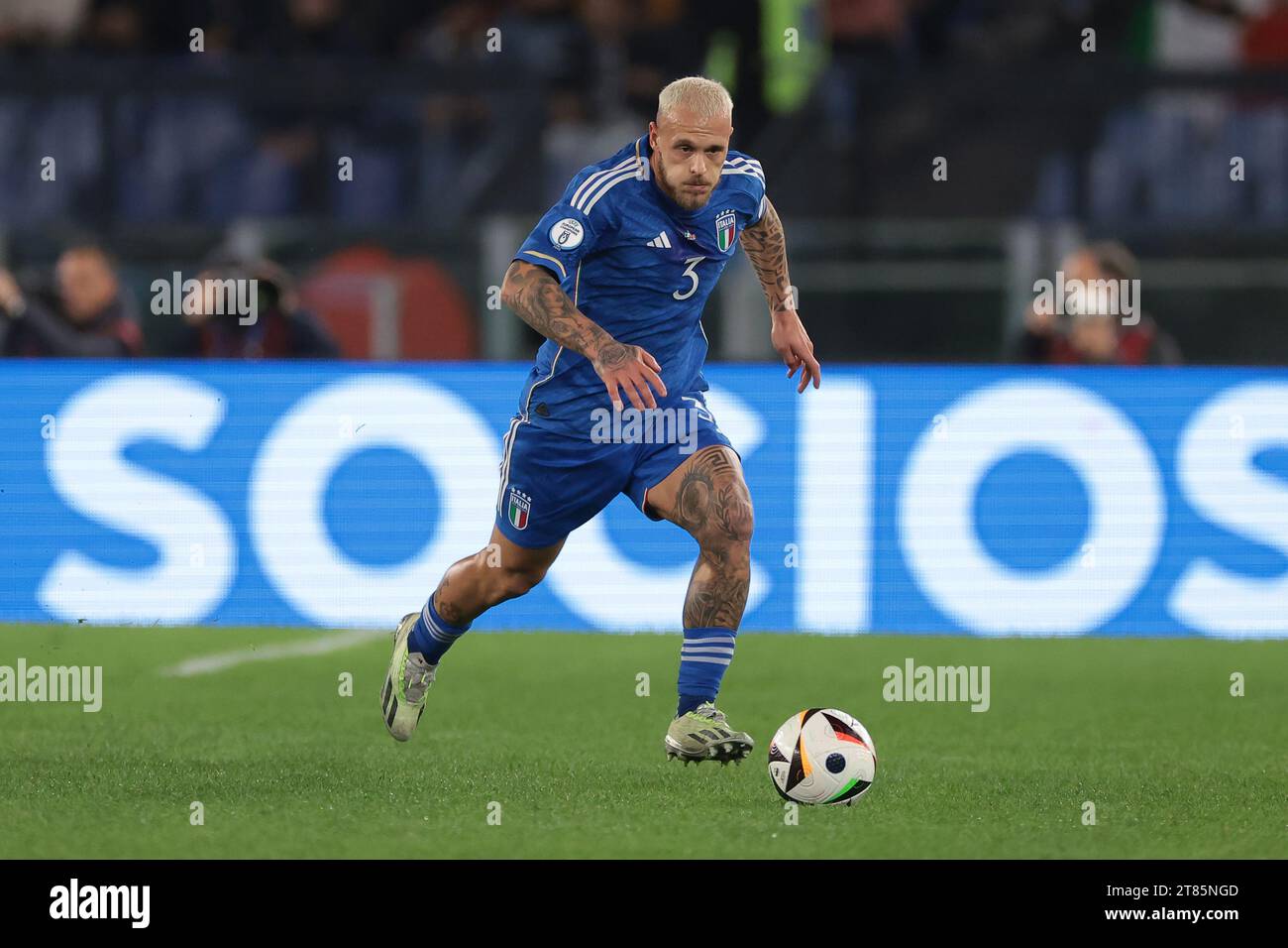 Rome, Italy. 17th Nov, 2023. Federico Dimarco of Italy during the UEFA ...