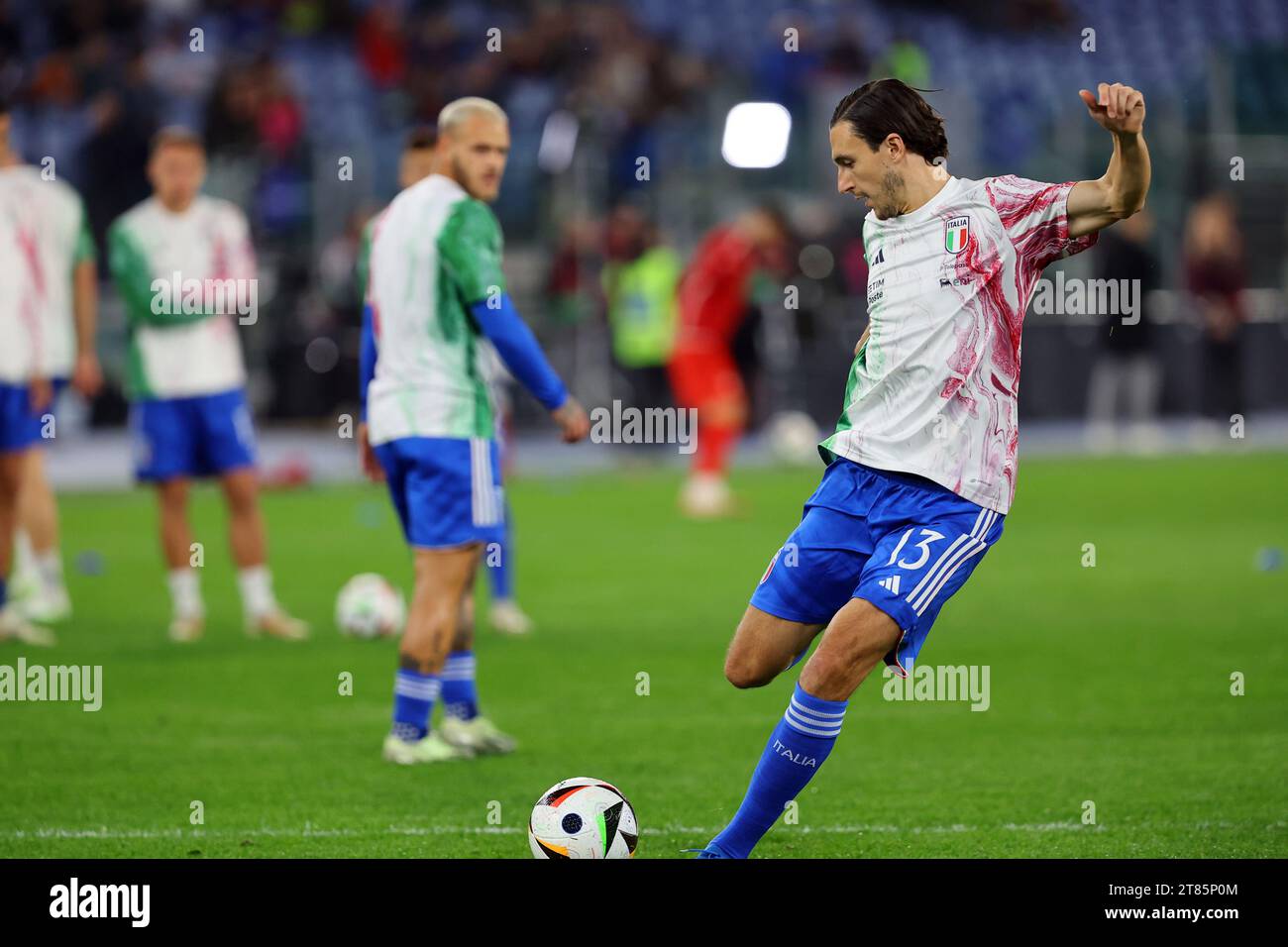 Rome, Italy 17.11.2023: Italy Warm-up before football match UEFA EURO ...