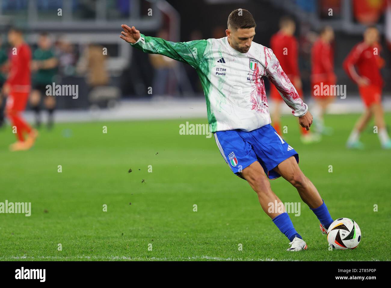 Rome, Italy 17.11.2023: Italy Warm-up before football match UEFA EURO ...