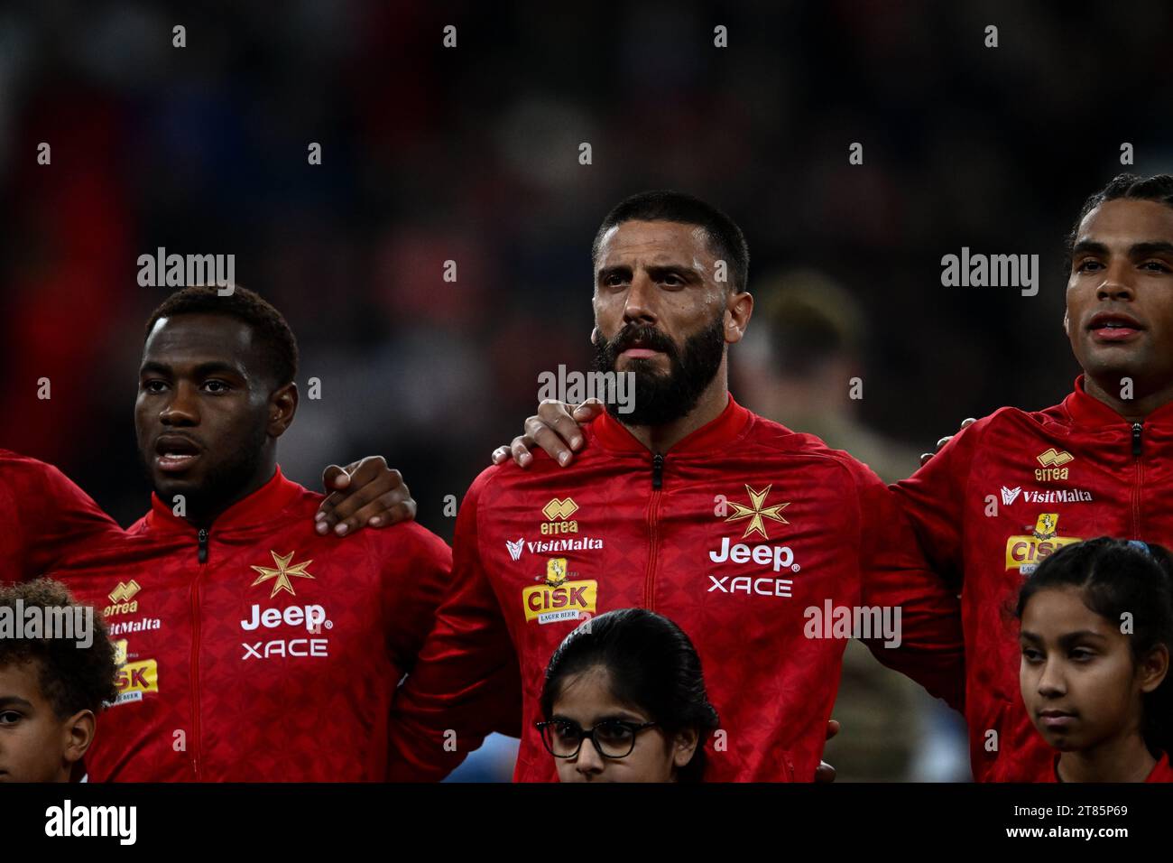 LONDON, ENGLAND - November 17: Enrico Pepe of Malta during the UEFA ...