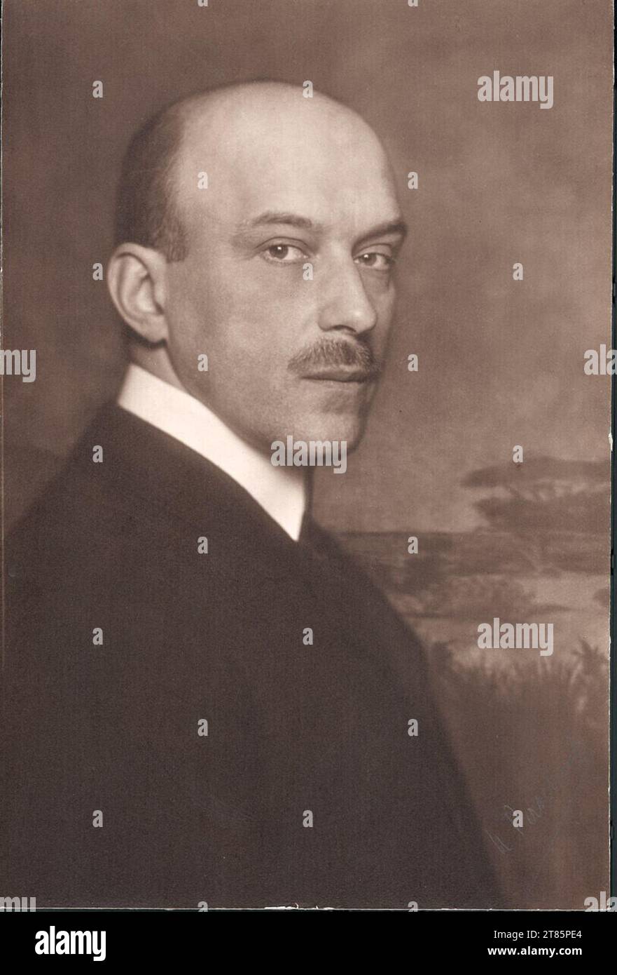 Nicola Perscheid Professor C. G. Schillings. Gummidruck after 1900 ...