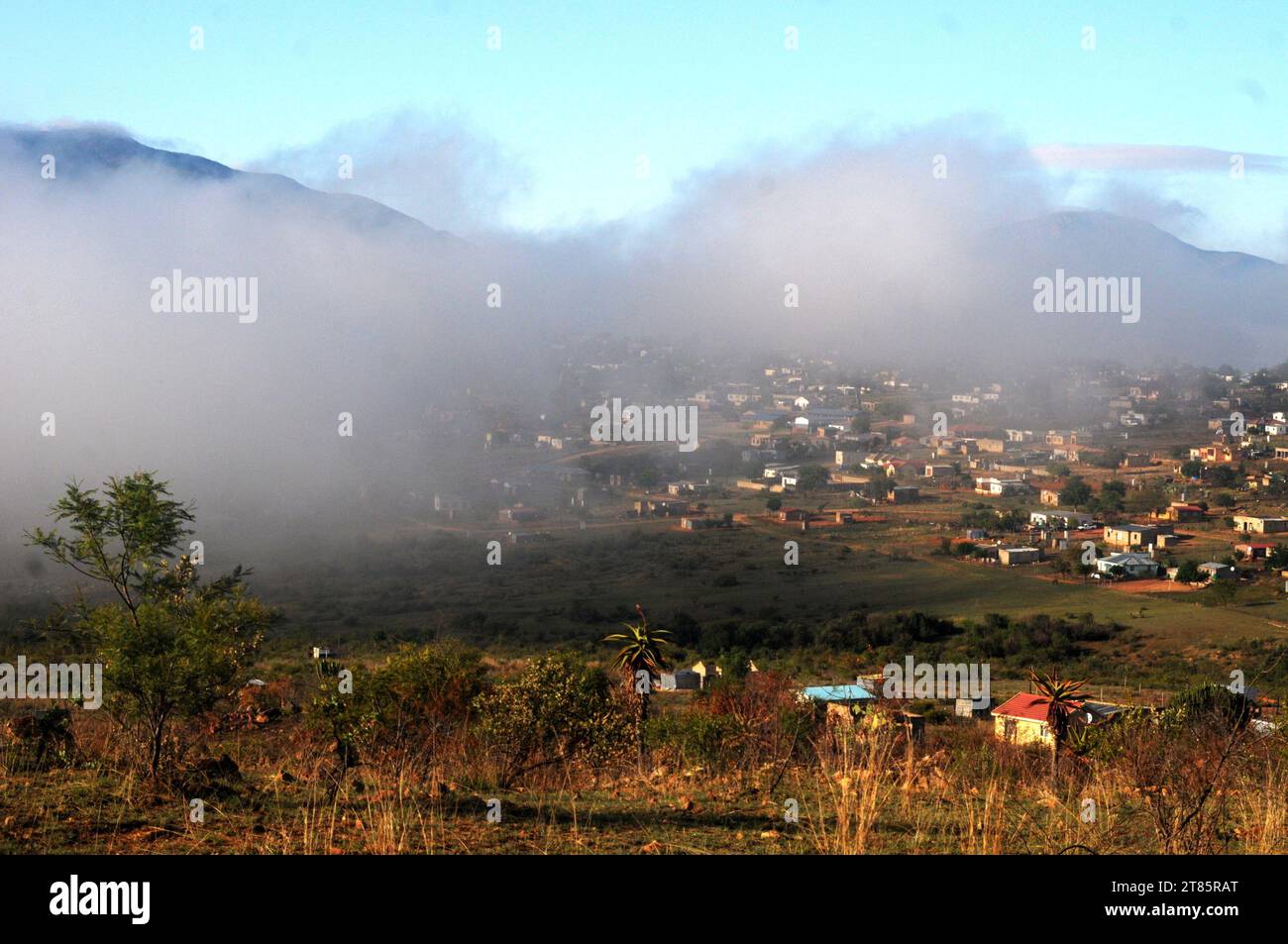 As the world battles climate change mist covers Maja village on the ...