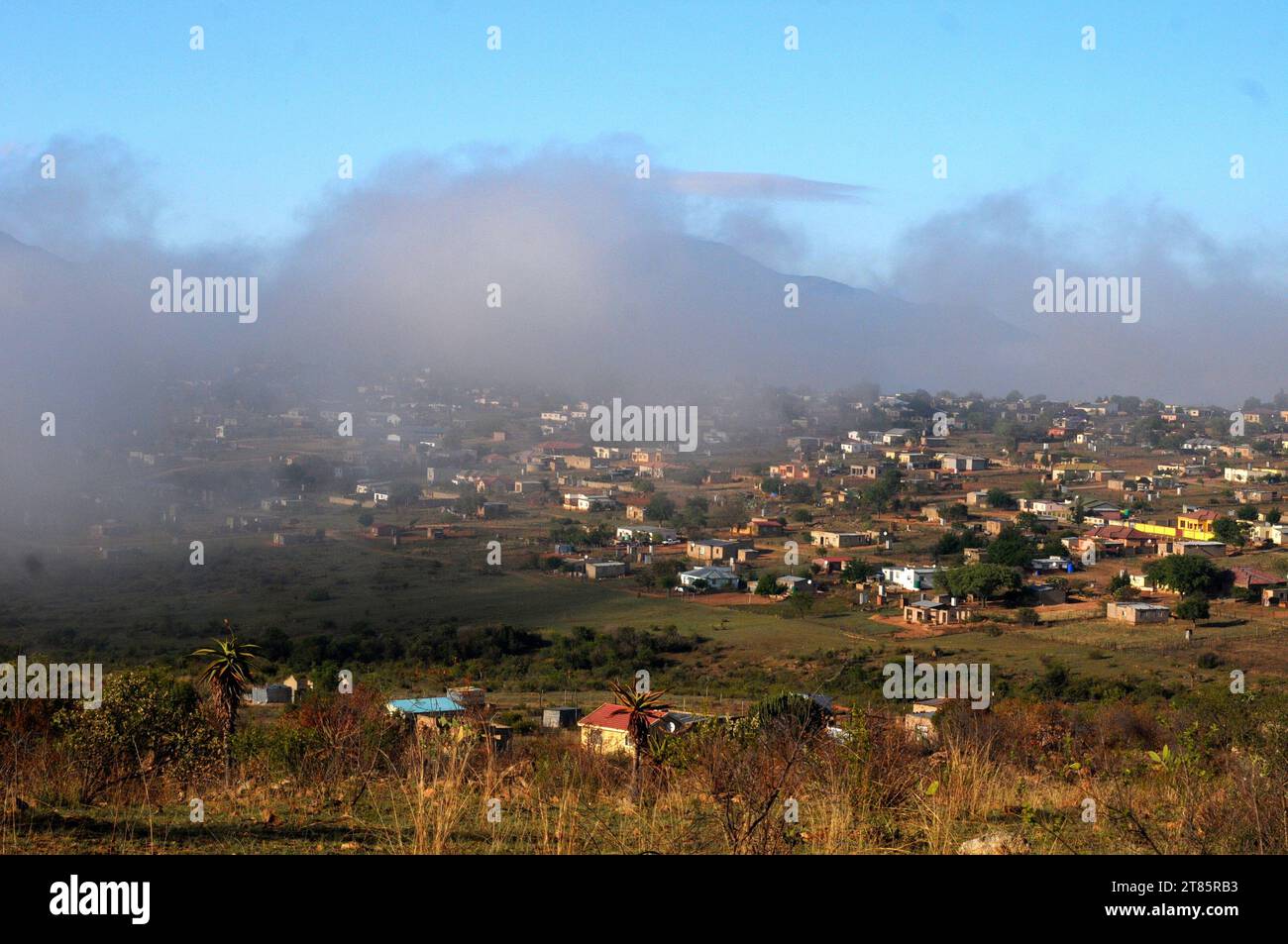 As the world battles climate change mist covers Maja village on the ...