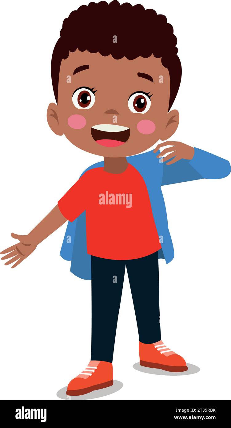 Cute little boy wearing clothes get dressed daily routine activity ...