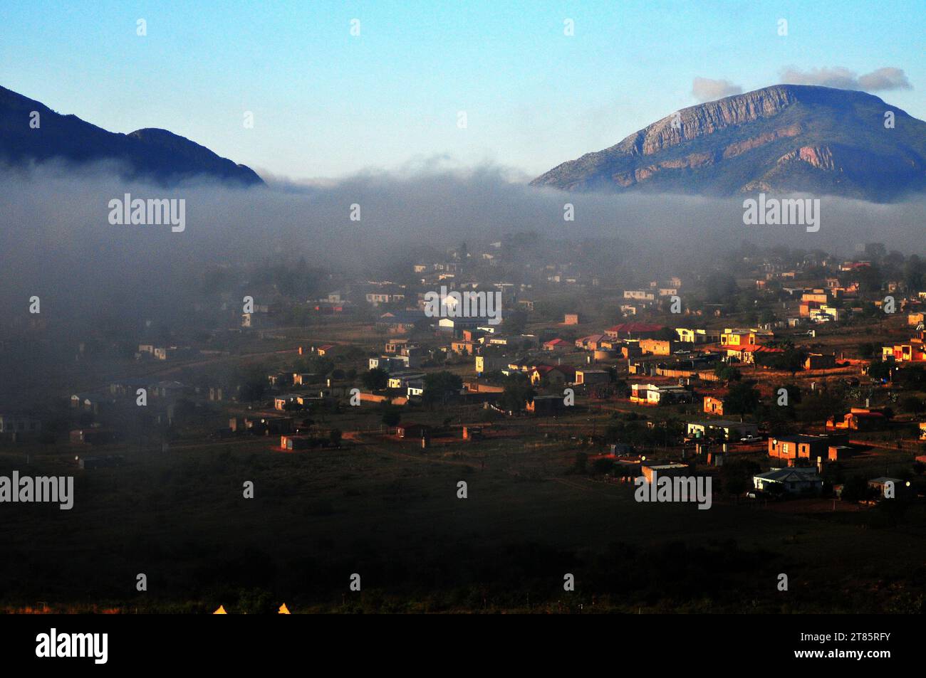 As the world battles climate change mist covers Maja village on the ...