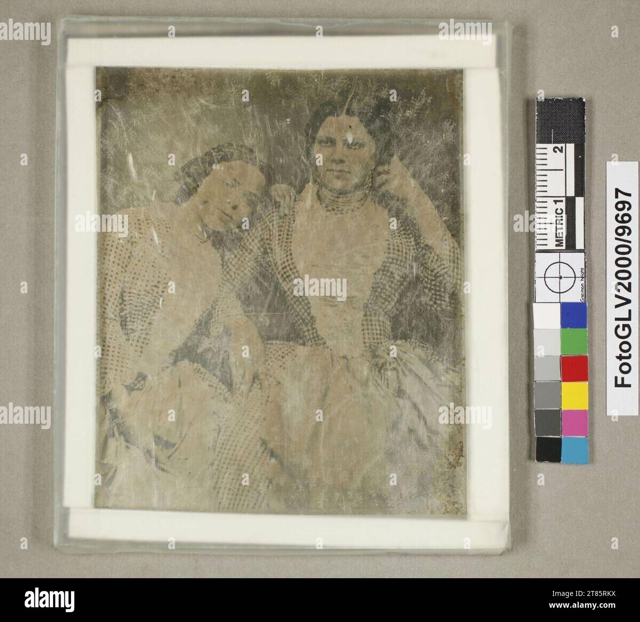 Albin Mutterer Pair of sisters, three -quarter figures, both wear the ...