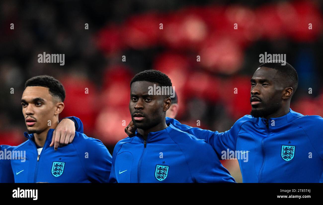 LONDON, ENGLAND - November 17: Trent Alexander-Arnold, Marc Guehi ...