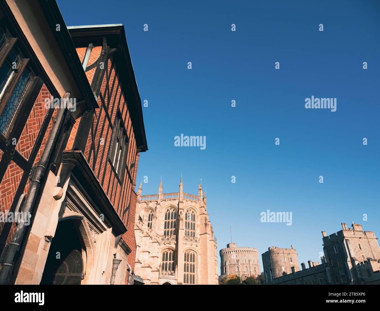 Red Brick Tudor Building, The Horseshoe Cloisters, Windsor Castle ...