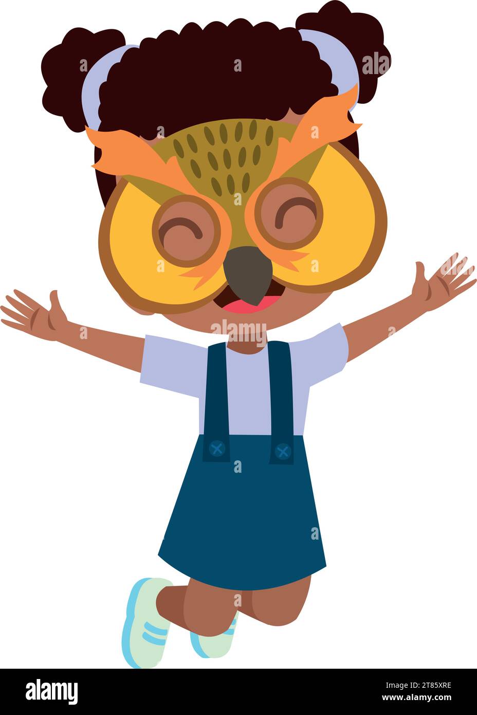 Cute owl in red Cut Out Stock Images & Pictures - Alamy